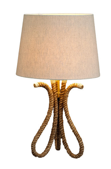 Curves Rope Table Lamp - Nautical Lighting – Coast to Home